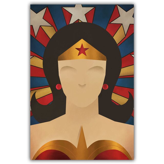 Affiches de Super Héros style cartoon / comic