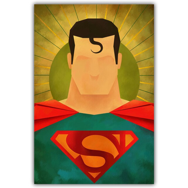 Affiches de Super Héros style cartoon / comic